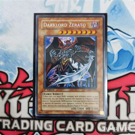 Jual Yugioh Darklord Zerato Ptdn Secret Rare 1st Original Shopee