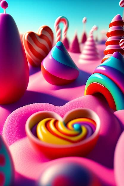 Premium Ai Image Candy Land