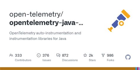 Opentelemetry Java Instrumentationdocsinstrumentation Listyaml At Main · Open Telemetry