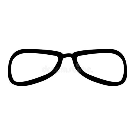 Eyeglass Vector Hand Draw Doodle Stock Vector Illustration Of Frame