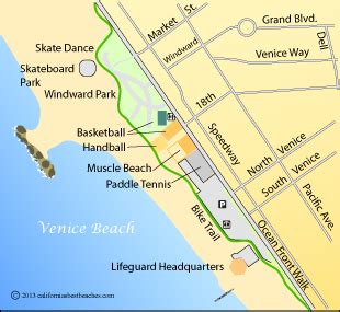 Venice Beach Boardwalk Maps