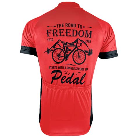 Customized Freedom Short Sleeve Cycling Jersey For Men Os Cycling Store