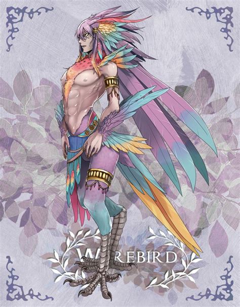 【人外郎】鳥人類 Werebird 916新增2p色 Ivylin51的創作 巴哈姆特 翼 イラスト 鳥 イラスト