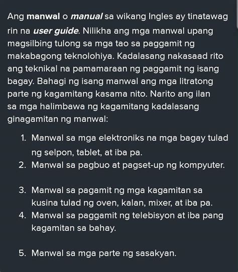 Manwal Sa Paggamit Ng Electric Fan Tagalog At Neal Marquez Blog