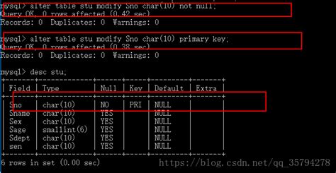 Sql语句 之 表的操作sno Varchar10 Primary Key是什么意思 Csdn博客
