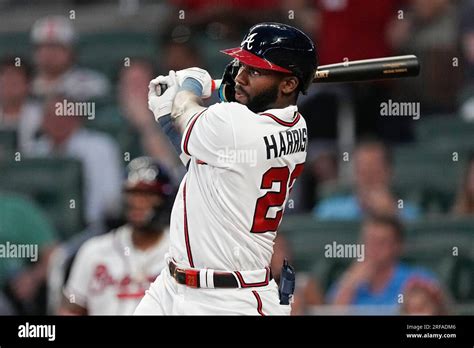 Atlanta Braves Michael Harris Ii Watches His Solo Home Run In The