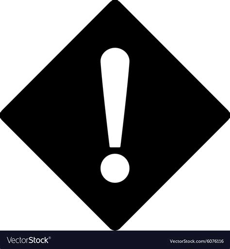 Error Flat Black Color Icon Royalty Free Vector Image