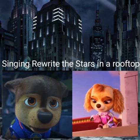 Chase And Skyes Singing Rewrite The Stars By Deus2002 On Deviantart