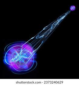 Quantum Entanglement Conceptual Digital Scientific Illustration Stock Illustration