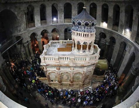 Ciência Confirma A Igreja Restauração Do Santo Sepulcro Visão De Conjunto