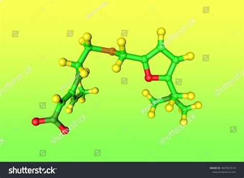 Molecular Model Ranitidine Commonly Used Drug Stock Illustration