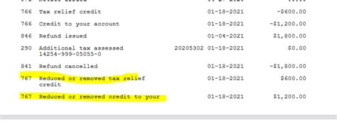 Irs Transcript Update To Code 767 R Irs