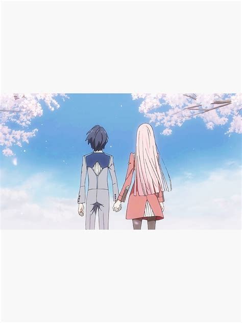 Hiro And Zero Two Poster For Sale By Shiromaru Redbubble
