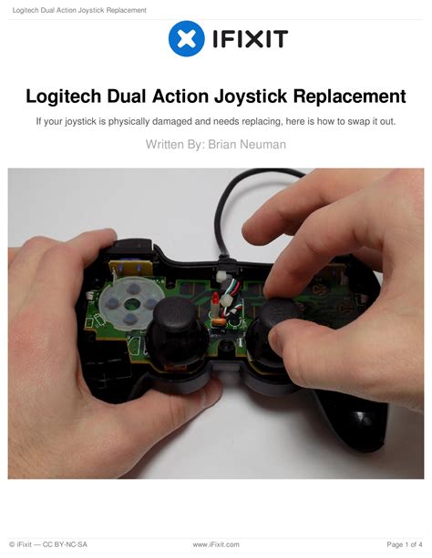 Logitech Dual Action Joystick Replacement