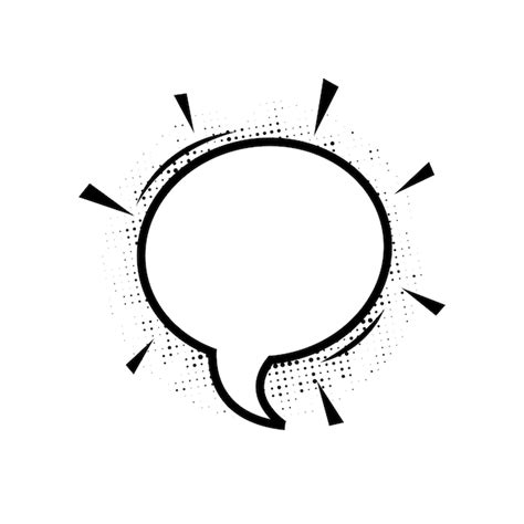 Premium Psd Comic Bubbles Element Isolated