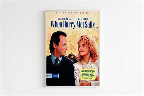 When Harry Met Sally Poster Rob Reiner Minimalist Movie Etsy
