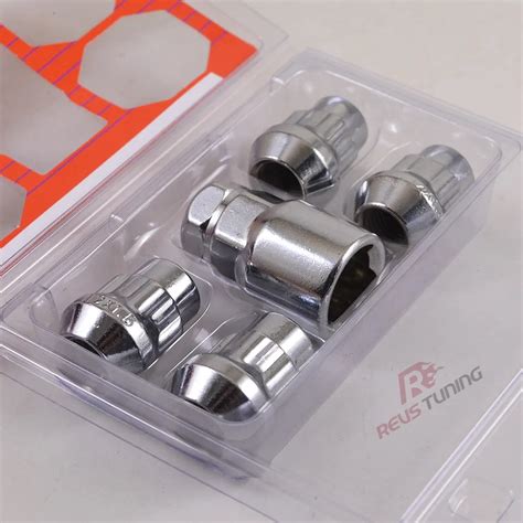 Chrome Steel Locking Wheel Lug Nuts With M12 X 15 And M12 X 125