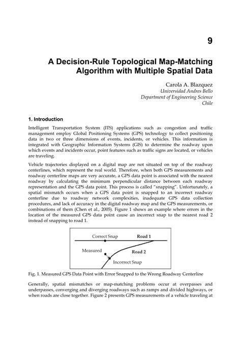 Pdf A Decision Rule Topological Map Matching Algorithm With Multiple