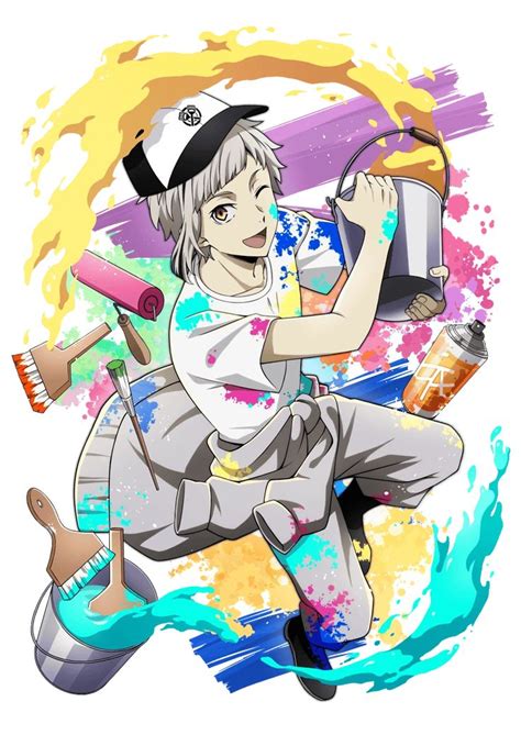 Atsushi Nakajima Bsd Mayoi Cards Atsushi Cards Bsd Atsushi Bsd Official Art