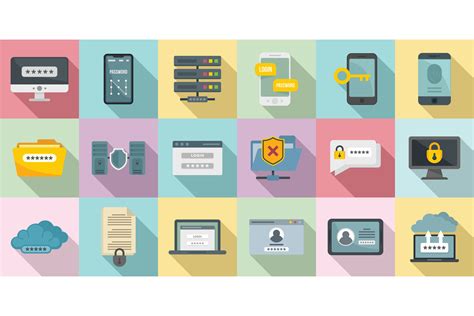 Multi Factor Authentication Icons Set Graphic By Anatolir56 · Creative