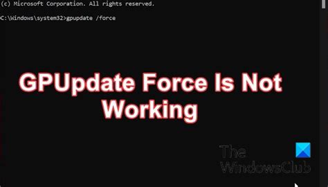 Gpupdate Force
