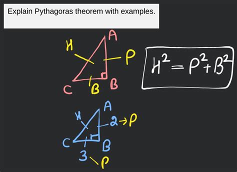 Explain Pythagoras Theorem With Examples Filo