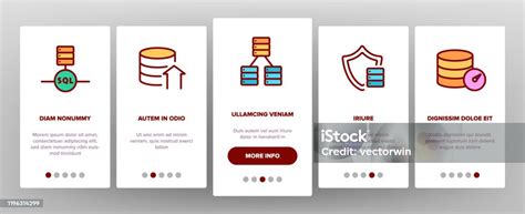 Sql 데이터베이스 온보딩 아이콘 세트 벡터 0명에 대한 스톡 벡터 아트 및 기타 이미지 0명 Sql 개념 Istock
