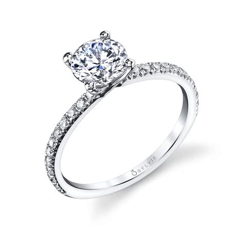 Round Cut Classic Engagement Ring Benedetta Sylvie Jewelry