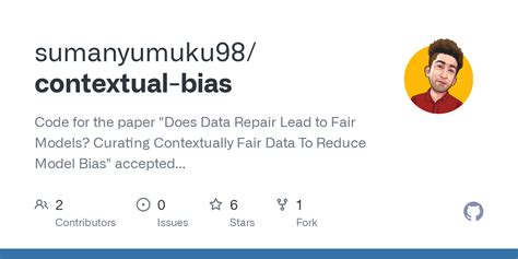 Github Sumanyumuku98contextual Bias Code For The Paper Does Data