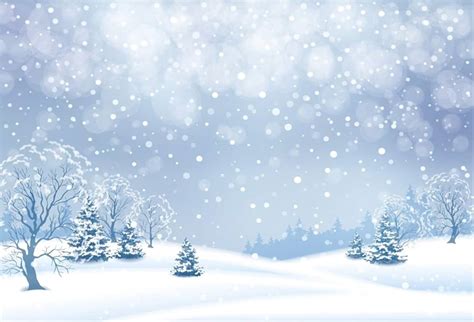 Cartoon Winter Background Wallpaper