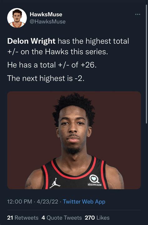 A Confident Delon Wright Is A Dangerous Delon Wright R Atlantahawks