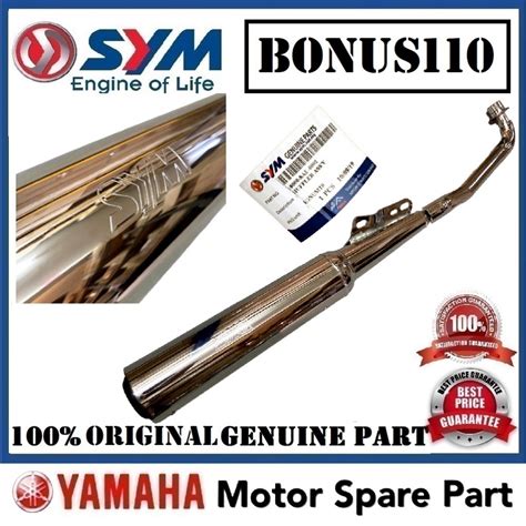 100 Original Sym Bonus110 Exhaust Pipe 0 18000 Sae 0001 Muffler Comp