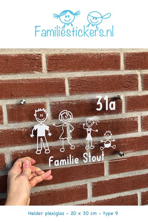 Naambord Gezin Familiestickers Naambord Naamsverandering