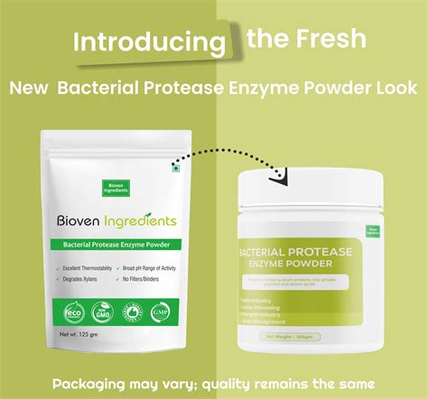 Bioven Ingredients Bacterial Protease Enzyme Powder 125gm Online