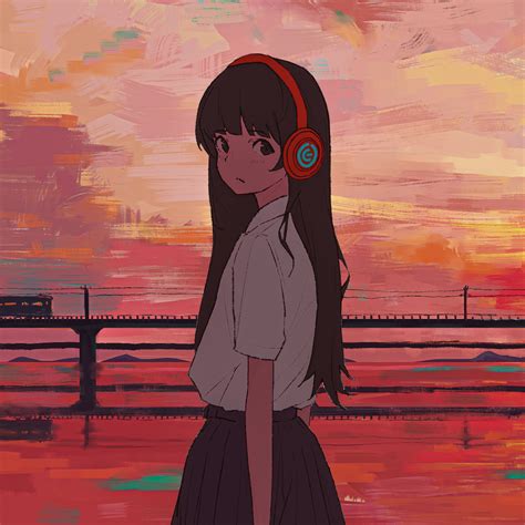 1080x1080 Resolution Anime Girl 4k Staring 1080x1080 Resolution