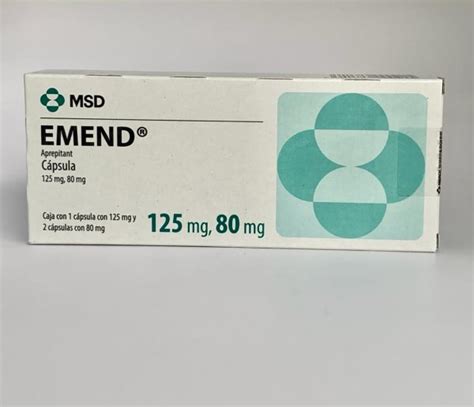Emend 125 Mg Con 1 Capsula Y 80 Mg Con 2 Capsulas Farmacia En Línea