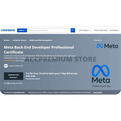 Jual Bundle Coursera Meta Front End Developer Professional Certificate Sertifikat Atas Nama