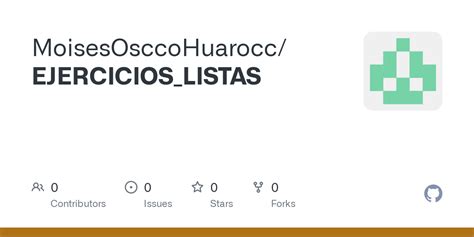 Github Moisesosccohuaroccejercicioslistas