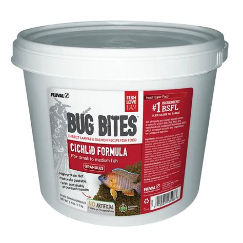 Bug Bites Cichlid Granules 37 Lb 17 Kg Fluval Usa