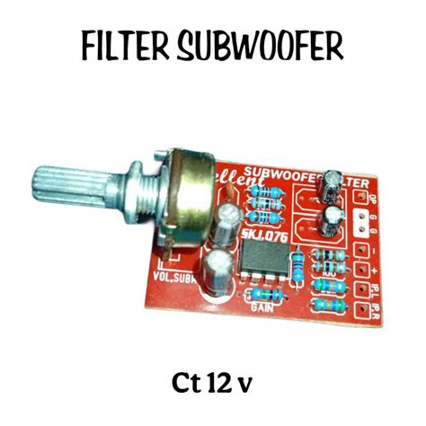 Jual Filter Subwoofer Dc 12v Dan Filter Subwoofer Ct 12v 15v Shopee