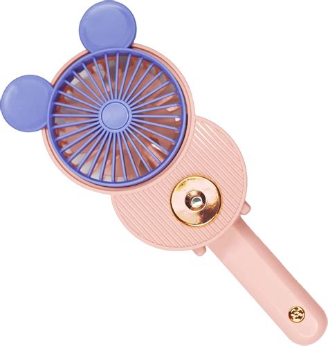 Lacovia Cute Mouse Misting Mini Fan Handheld Portable Usb