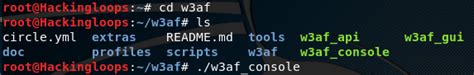 w3af web applications security auditing framework