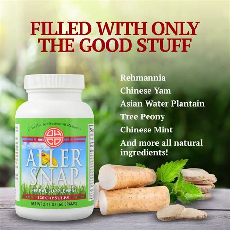 Ohco Aller Snap Natural Chinese Herbal Supplement For Seasonal