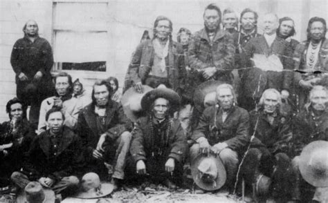 Group Of Bitterroot Salish Headmen Arlee Mt Flathead Indian