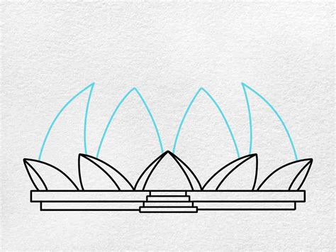 Lotus Temple Drawing Easy Helloartsy