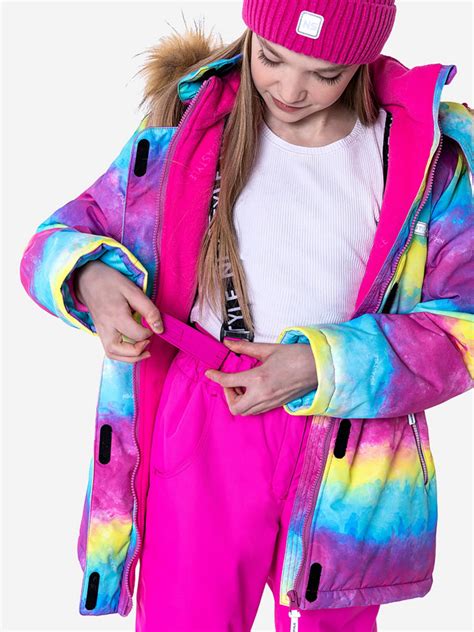 Костюм зимний для девочки Nikastyle лимонныйфуксия цвет — купить за