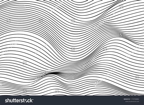 Wave Lines Pattern Abstract Background Vector Patternlineswave