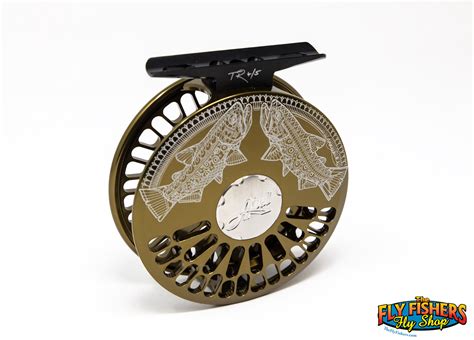 Abel Tr 45 Fly Reel Custom Shop Dark Olive Larko Babbling Brook