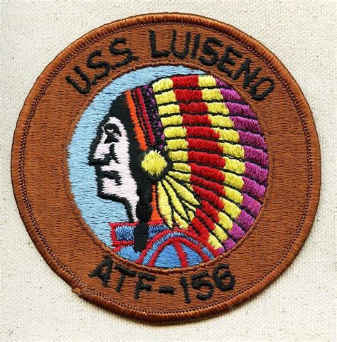 1960s 70s Usn Uss Luiseno Atf 156 Us Made Jacket Patch 4555631206