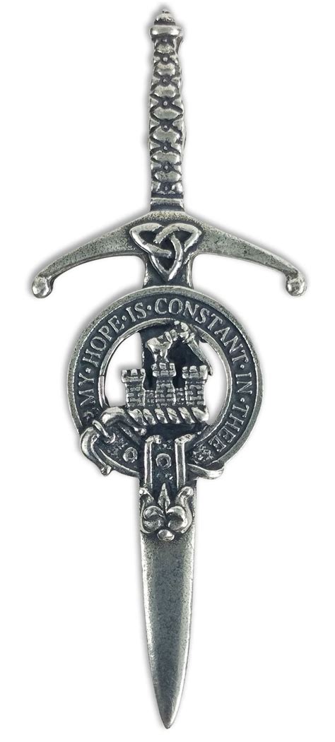 Macdonald Of Clanranald Clan Crest Kilt Pin Gaelic Themes Kilt Pin